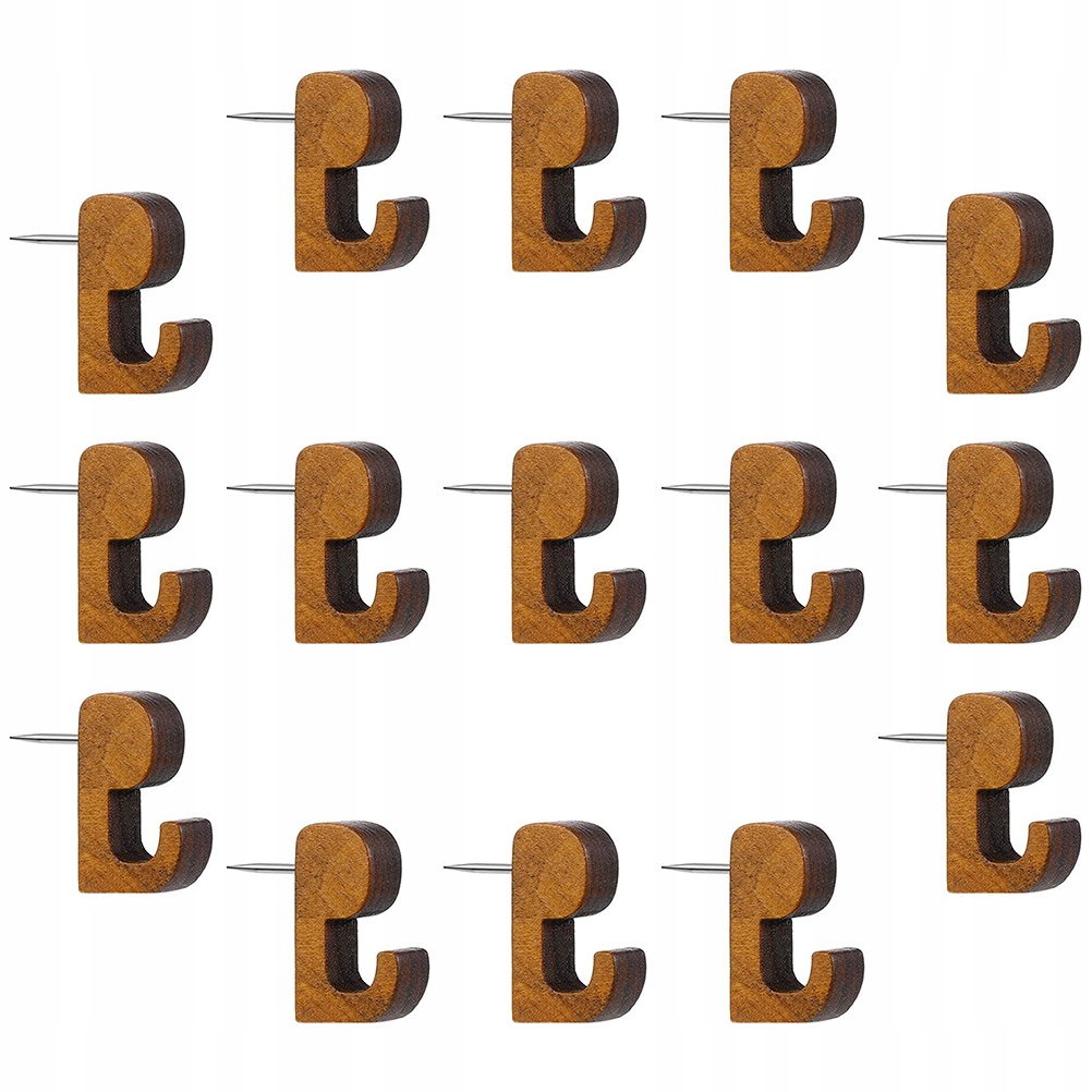 Decorative Thumb Tacks Wooden Push Pin Map Needle - 14223336530 ...