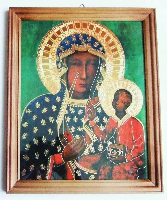 Matka Boska Częstochowska OBRAZ złocenia Rama - 12925604475 - oficjalne ...