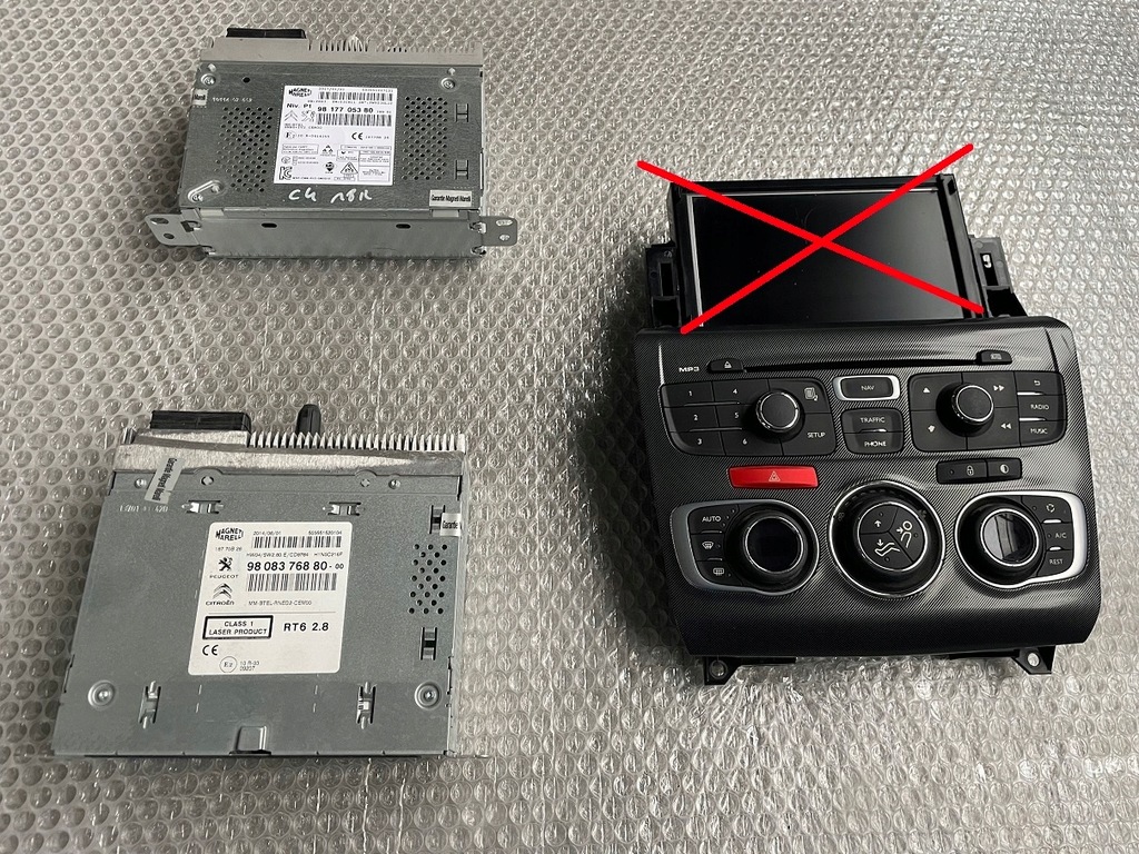 CITROEN C4 B7 II RADIO NAWIGACJA PANEL KLIMATRONIK - 12965676550 ...