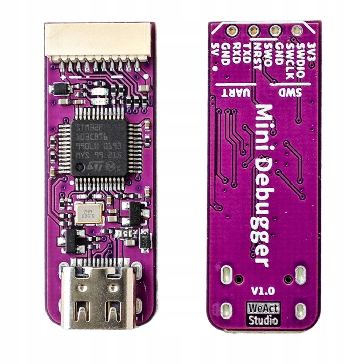 Programator Debugger STLink V2.1 SWD SWO USB UART WeAct Studio ORIGINAŁ ...