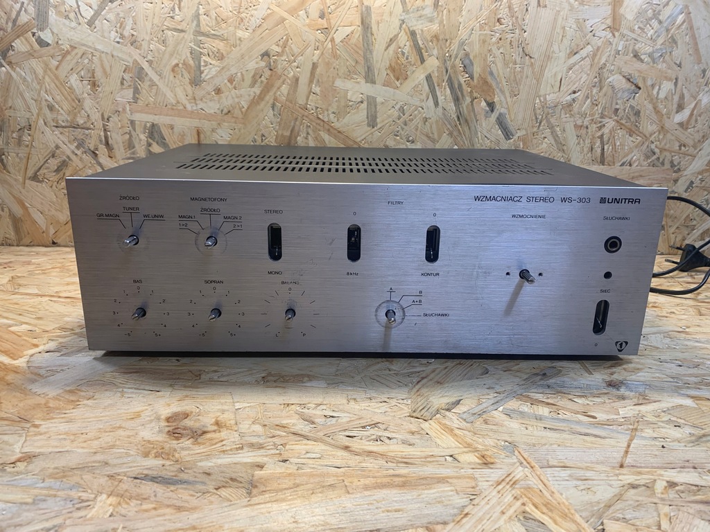 Wzmacniacz Unitra WS-303 - SPRAWNY - NIEKOMPLETNY - WS303 - PRL ...