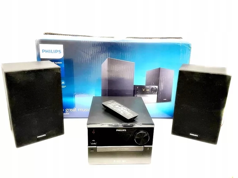 WIEŻA PHILIPS BTM2310/12 ODTWARZACZ CD BLUETOOTH - 12834822351 ...