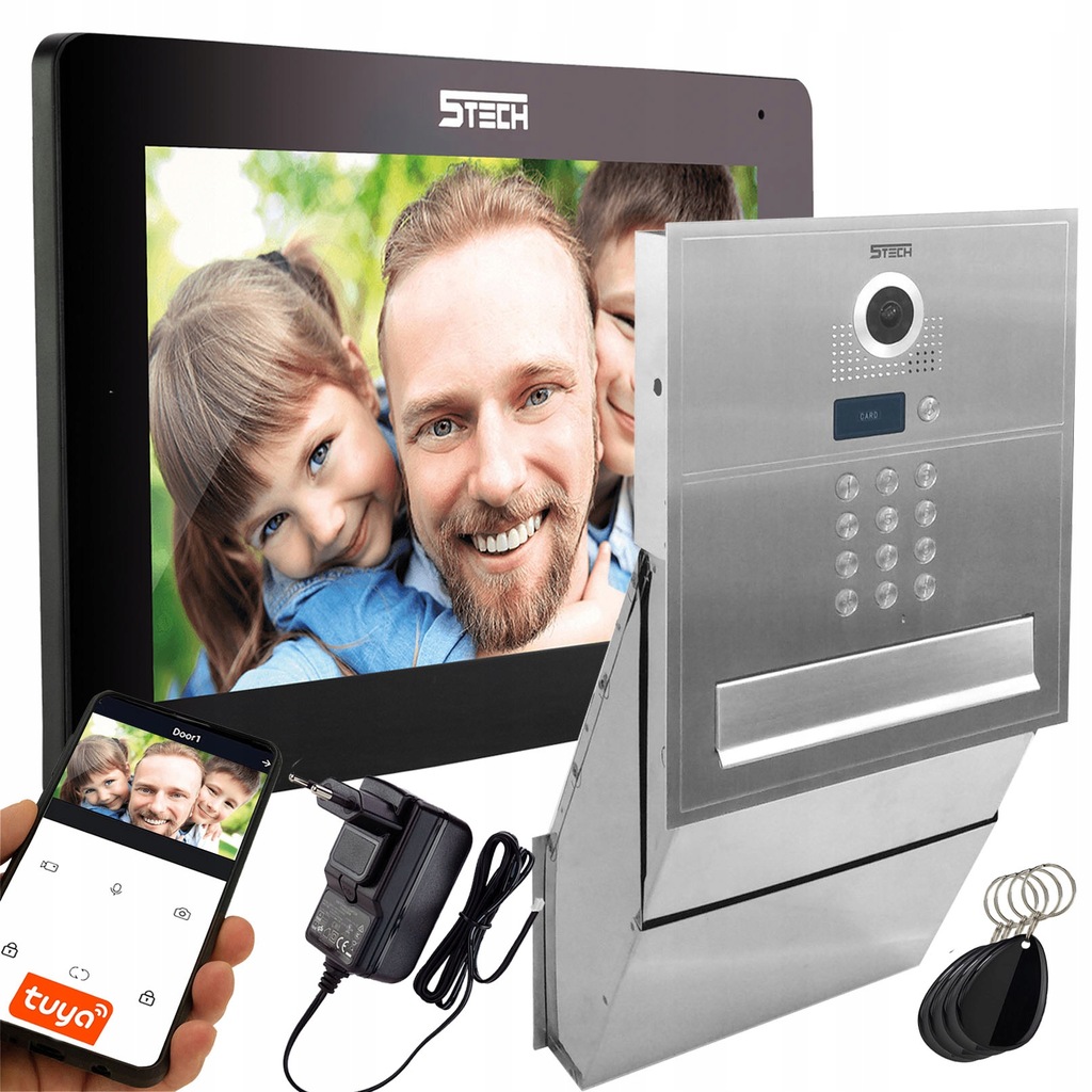 WIDEODOMOFON WiFi 5Tech SKRZYNKA NA LISTY DOMOFON - 12761930179 - oficjalne archiwum Allegro