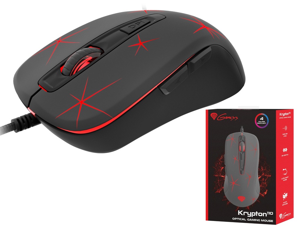 Mysz Genesis Krypton 110 Podświetlana 2400 DPI - 7298858968 - oficjalne ...