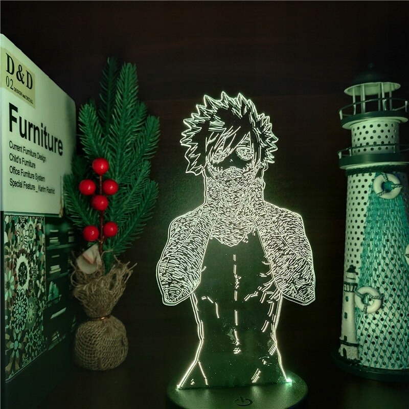 Lampa LED My Hero Academia Dabi Anime rysunek 3D l - 12653224721 ...