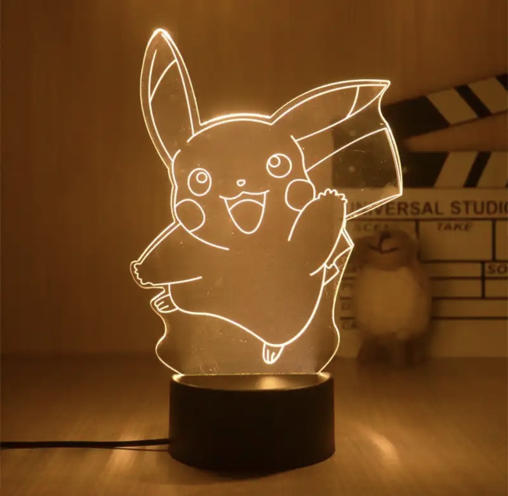 LAMPKA LED PIKACHU POKEMON LAMPKA NOCNA - 13771899802 - oficjalne ...