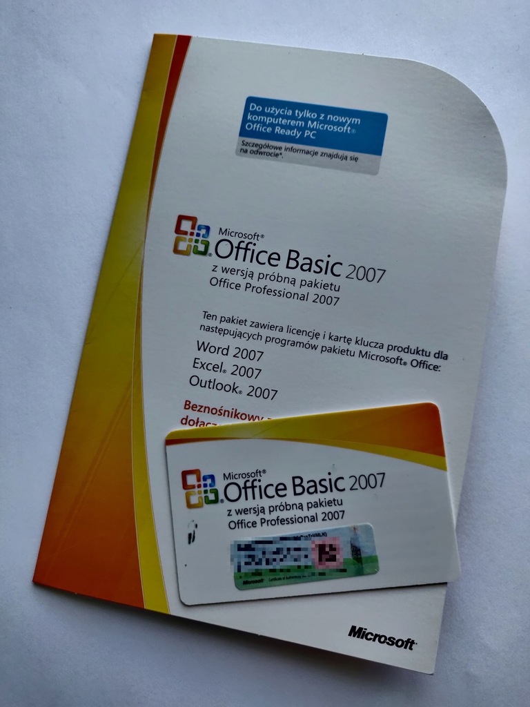 Microsoft Office Basic 2007 licencja wieczysta - 12602167798 ...