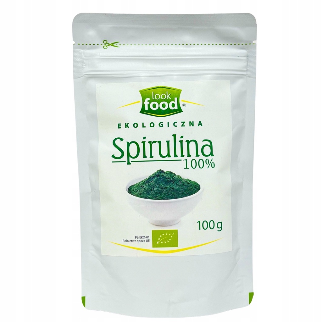 SPIRULINA PROSZEK Algi 100g WITAMINY MINERAŁY - 13457591636 - oficjalne archiwum Allegro