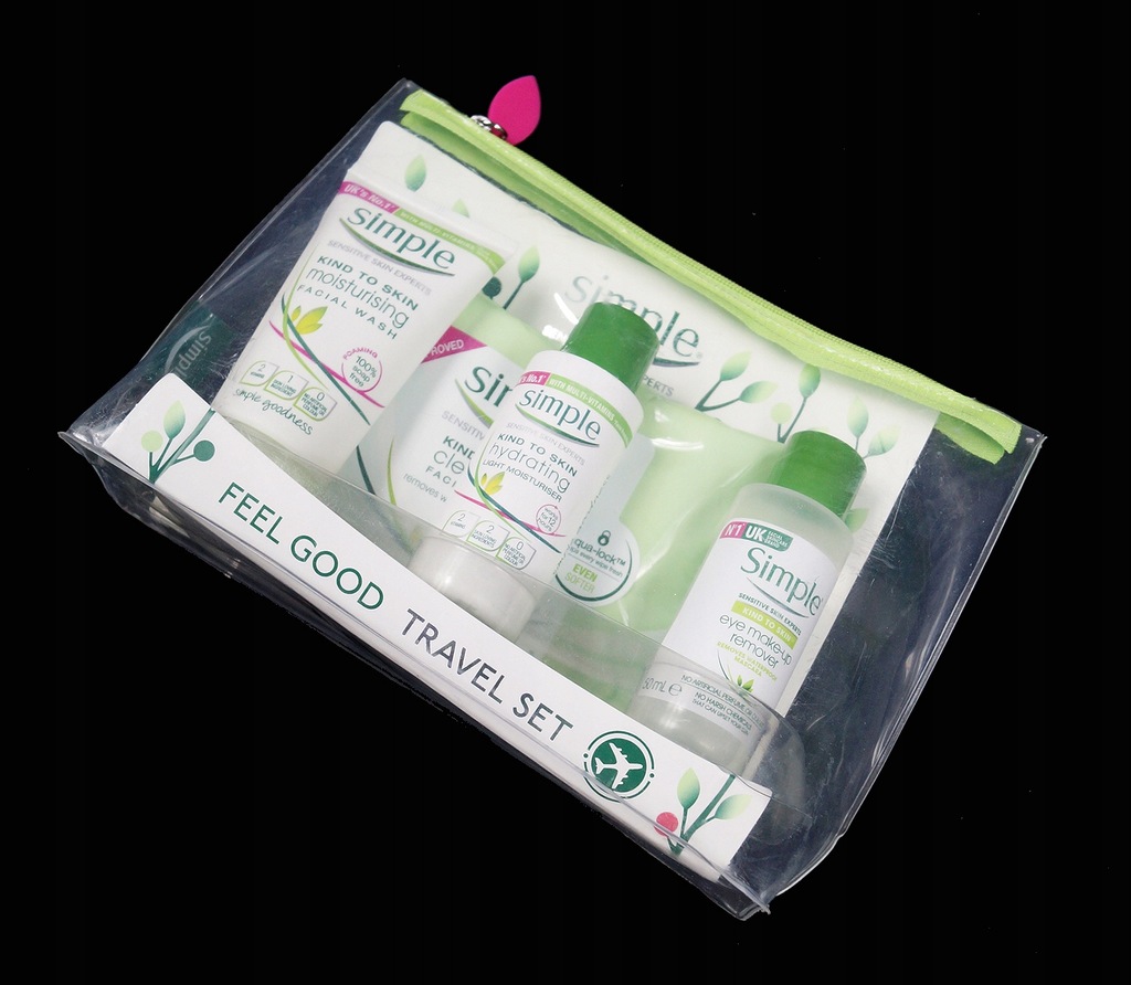 SIMPLE NOWY ZESTAW DAMSKICH KOSMETYKÓW DO PODRÓŻY - 14058984577 ...