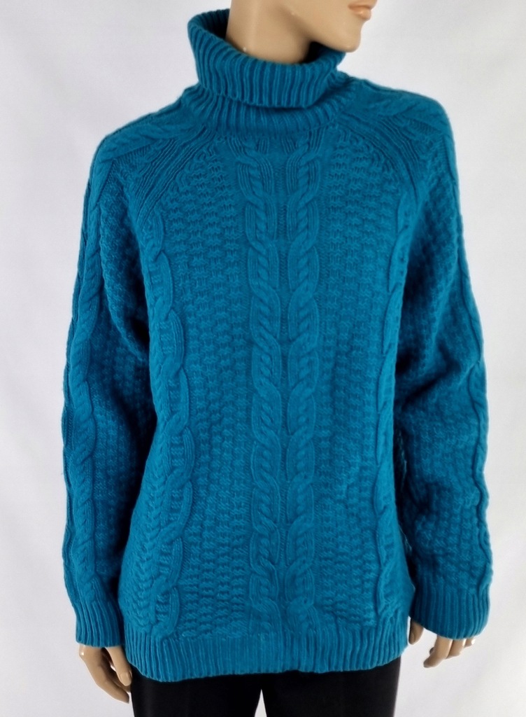 Woolovers Turkusowy Sweter Wełna 38 M - 14505361987 - oficjalne ...