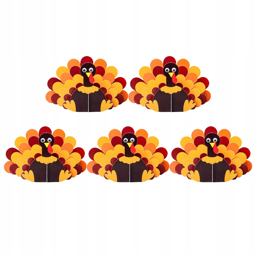 THANKSGIVING TURKEY DECORATIONS PAPER ORNAMENTS - 14544512107 ...