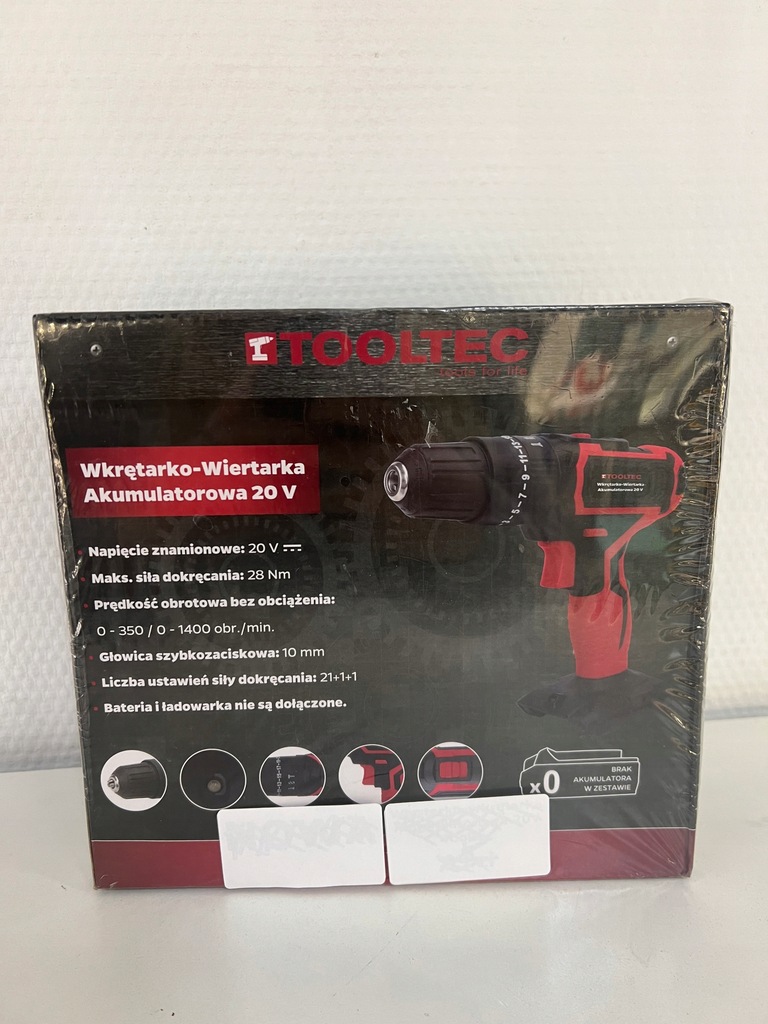 Wkrętarka akumulatorowe Tooltec 20V w FOLI - 12975934518 - oficjalne ...