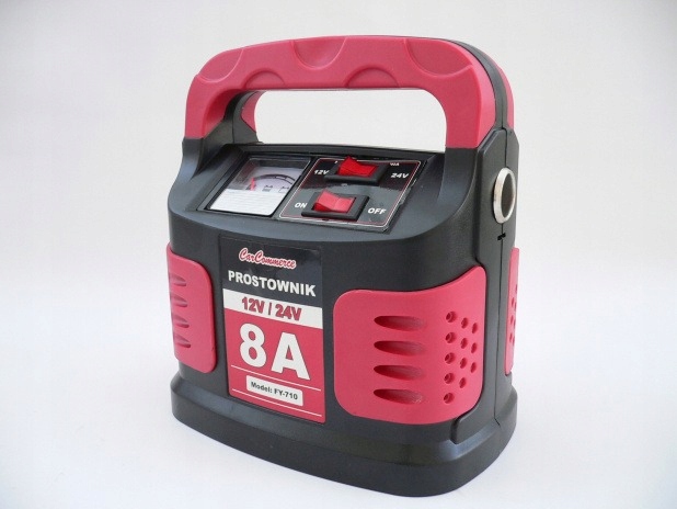 Prostownik do ładowania akumulatorów 12V / 24V 8A - 13298899152 - oficjalne archiwum Allegro