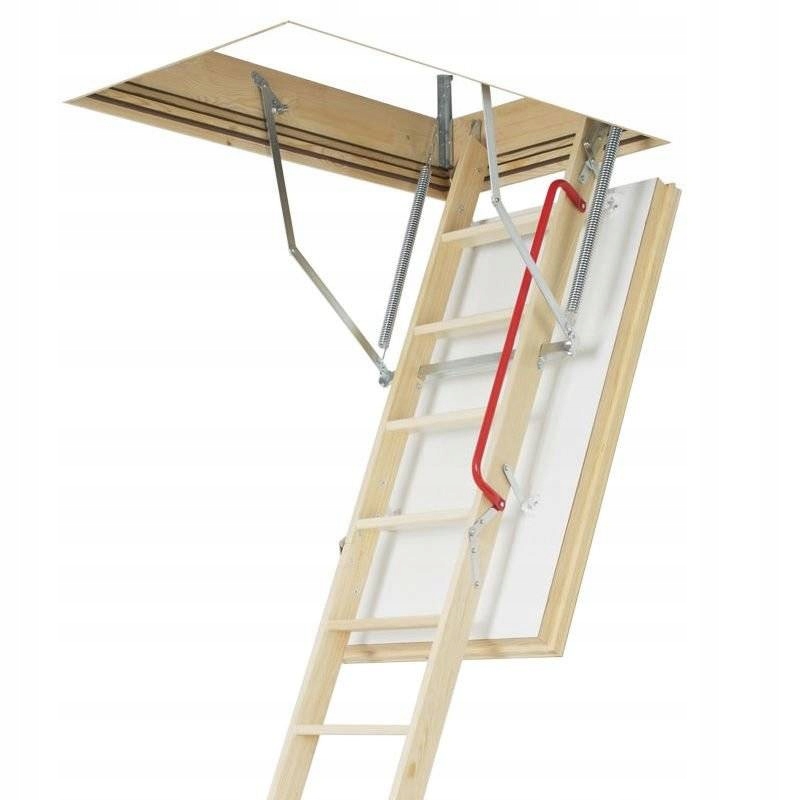 Schody strychowe FAKRO LWT 60x100x280 z poręczą - 10139214789 ...