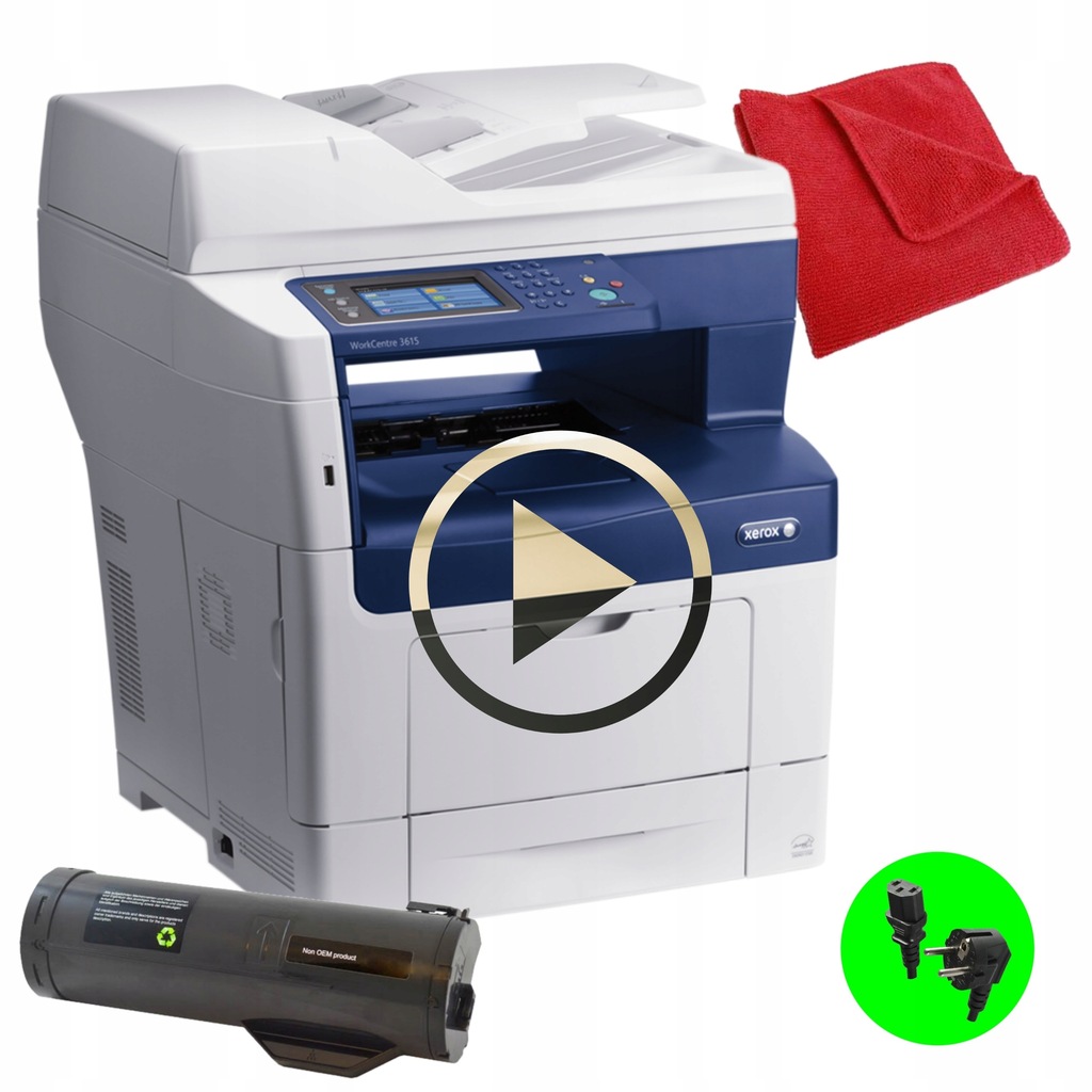 Drukarka wielofunkcyjna laserowa (mono) Xerox WorkCentre 3615 ...