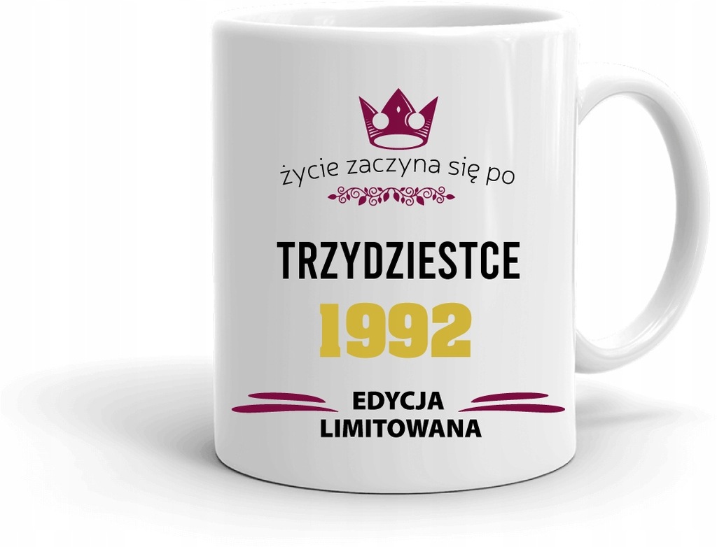 Kubek prezent na 30-te URODZINY 30 LAT - 11925891756 - oficjalne archiwum Allegro