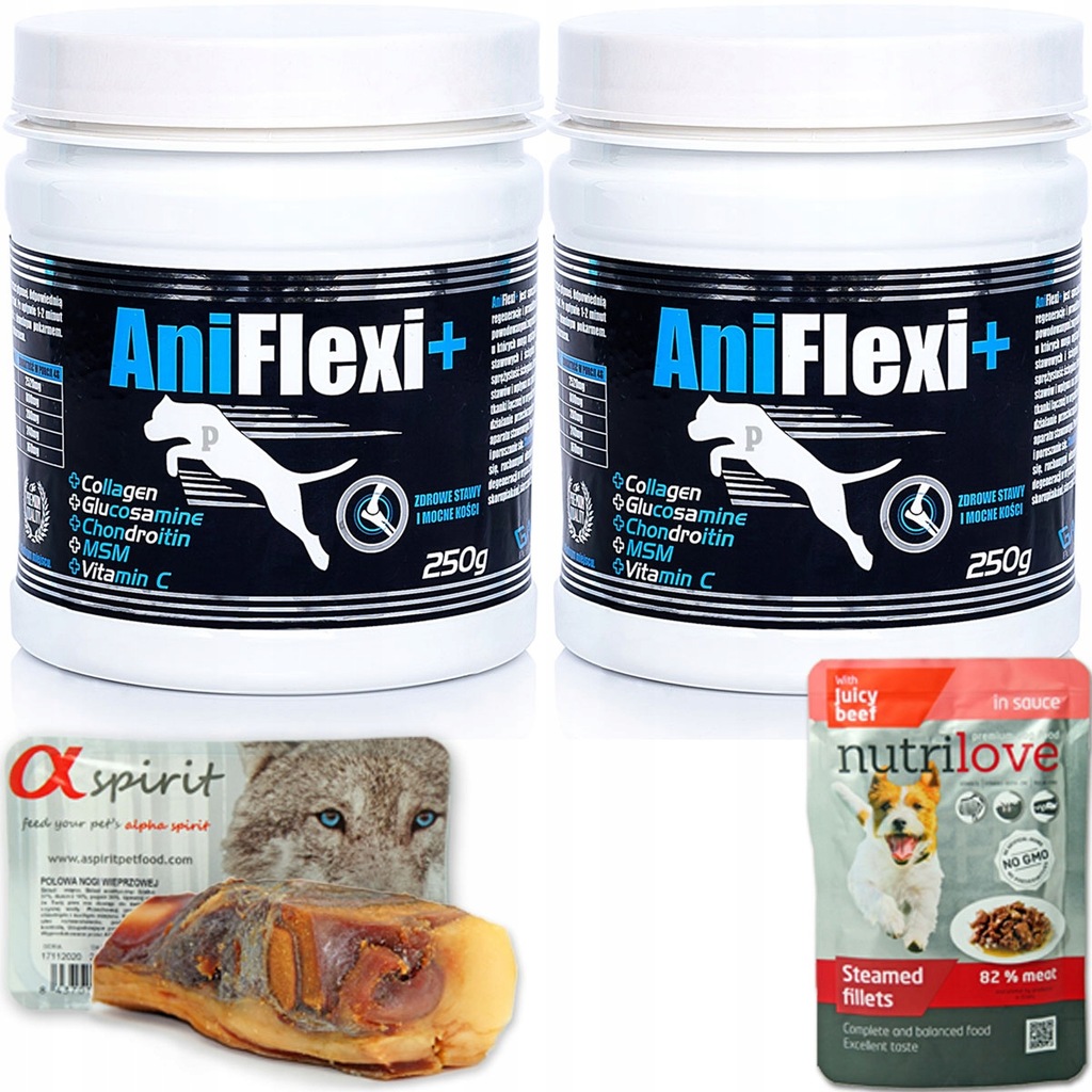 Game Dog GameDog AniFlexi+ kości stawy 500g gratis - 7714523750 - oficjalne archiwum Allegro
