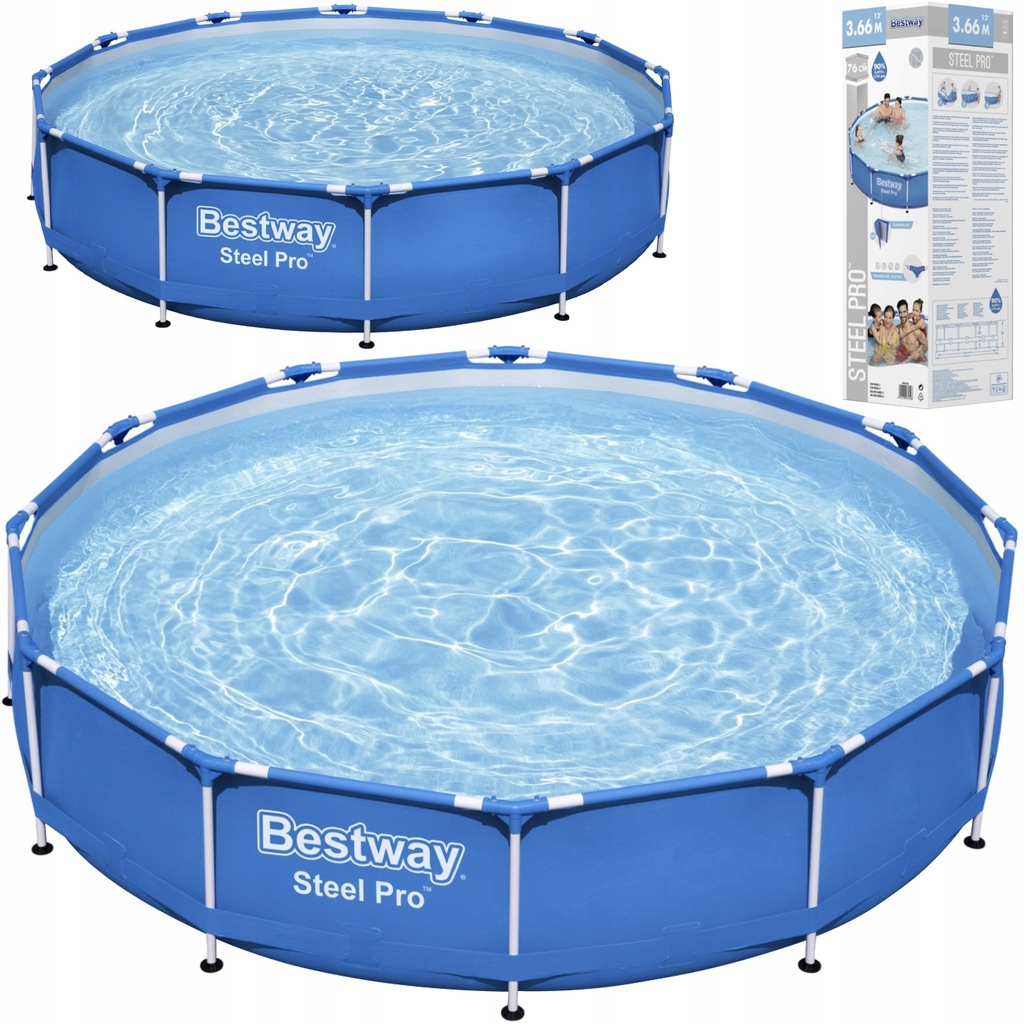 Basen Stelażowy Ogrodowy 366x76cm Bestway 56706 - 12107653788 ... Basen Stelażowy Ogrodowy 366x76cm Bestway 56706 - 12107653788 ...