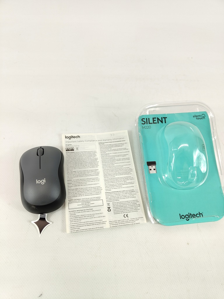 Mysz myszka bezprzewodowa Logitech M220 Silent USB - 12525493112 ...