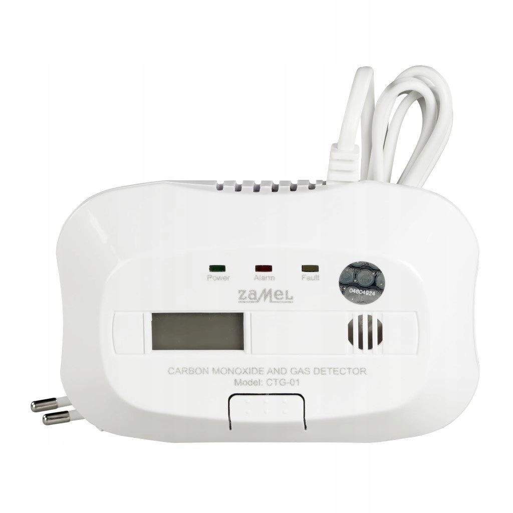 ZAMEL Czujnik czadu i gazu 230V CTG-01 ZAMEL tlenk - 8475141458 ...