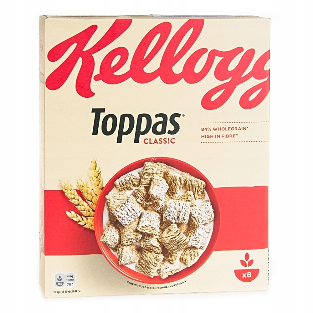 KELLOGGS PŁATKI ŚNIADANIOWE TOPPAS 330G. - 12677772608 - oficjalne ...