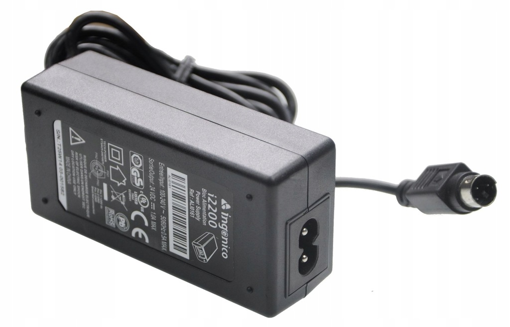 Zasilacz Ingenico i2200 24V 1A 1000mA 24W 3pin - 8100793781 - oficjalne ...