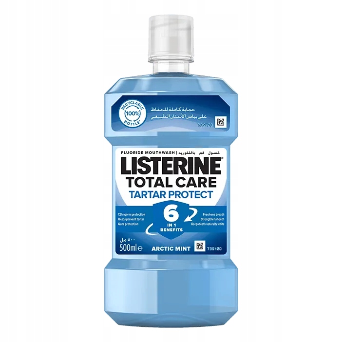 Listerine Total Care Tartar Protect 6in1 Płyn do płukania ust 500ml ... Listerine Total Care Tartar Protect 6in1 Płyn do płukania ust 500ml ...