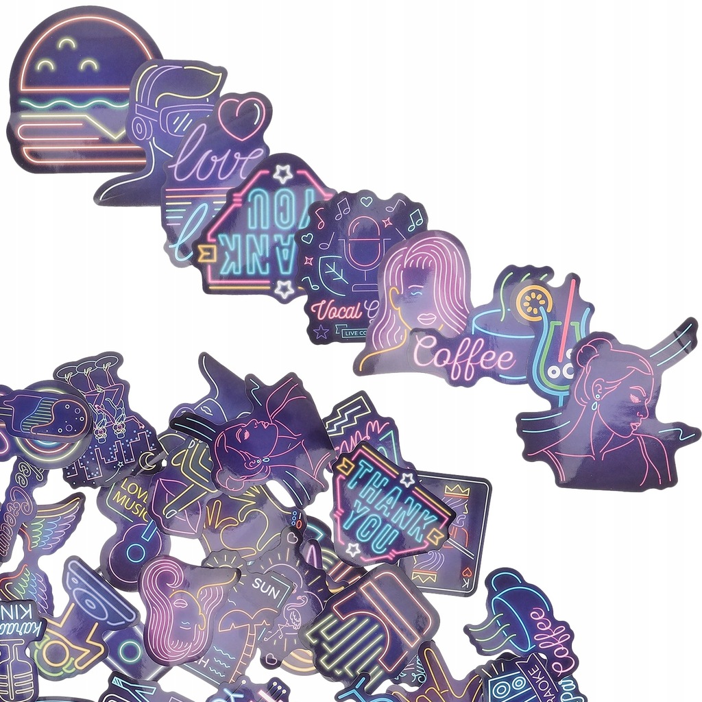 Neon Stickers Graphic Motorcycle Bulk 50 Pcs - 13849165427 - oficjalne ...