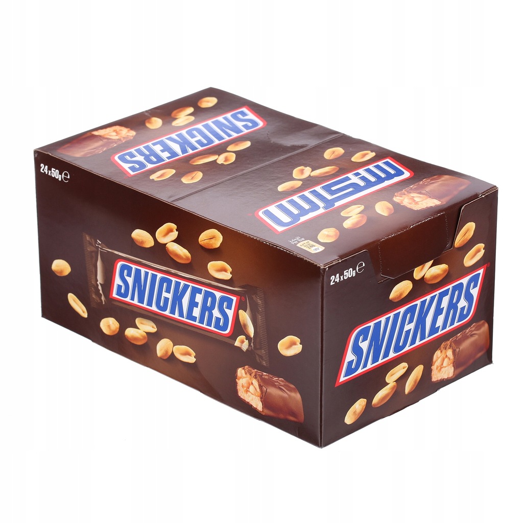 BATON SNICKERS 24 SZT x 50g z Karmelem i Orzechami - 15172196534 ...