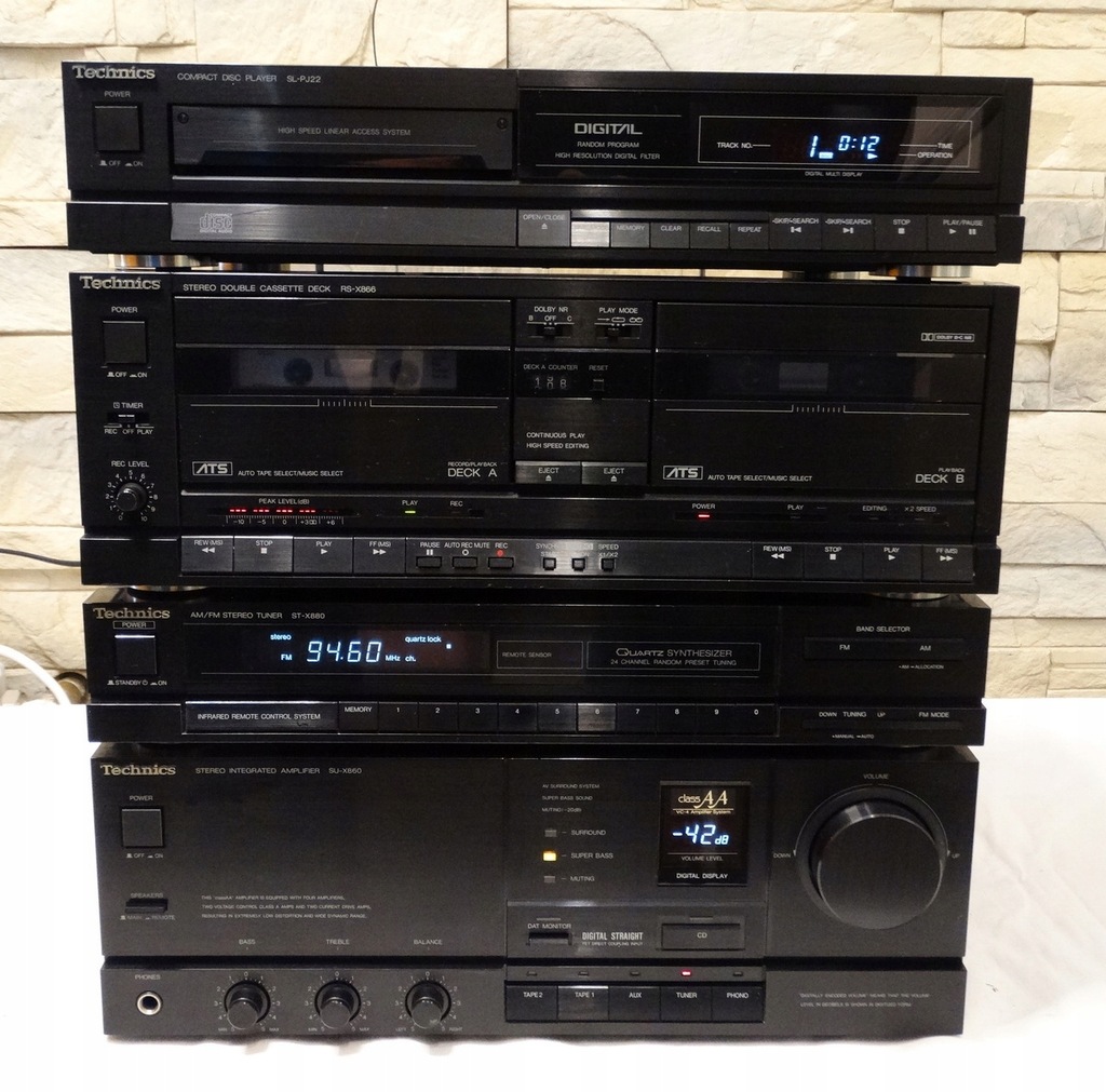 WIEŻA TECHNICS SU-X860+TUNER,CD,DECK - 13340694578 - oficjalne archiwum Allegro