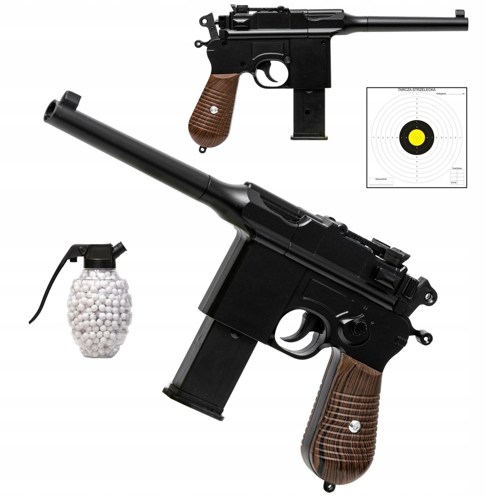 PISTOLET METALOWY NA KULKI MAUSER REPLIKA ASG - 13479615852 - oficjalne ...