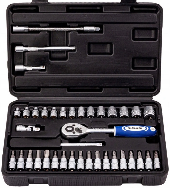 Zestaw kluczy nasadowych 1/4" 38el TORX BITY - 12138816539 - oficjalne archiwum Allegro