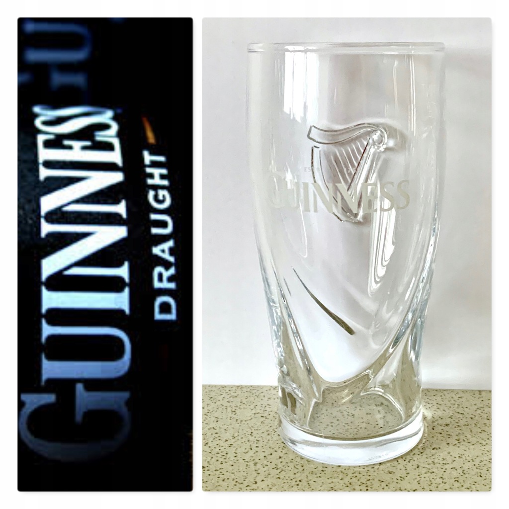 GUINNESS DRAUGHT szklanka HALF PINT - 14824116747 - oficjalne archiwum ...