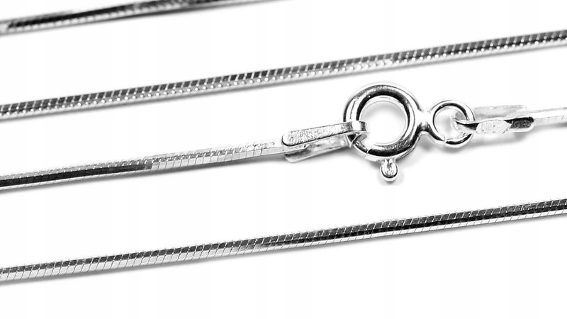 LINKA 8-K SREBRNA PR.925 - GR.1,3MM - 45CM OKAZJA - 11968377000 - oficjalne archiwum Allegro