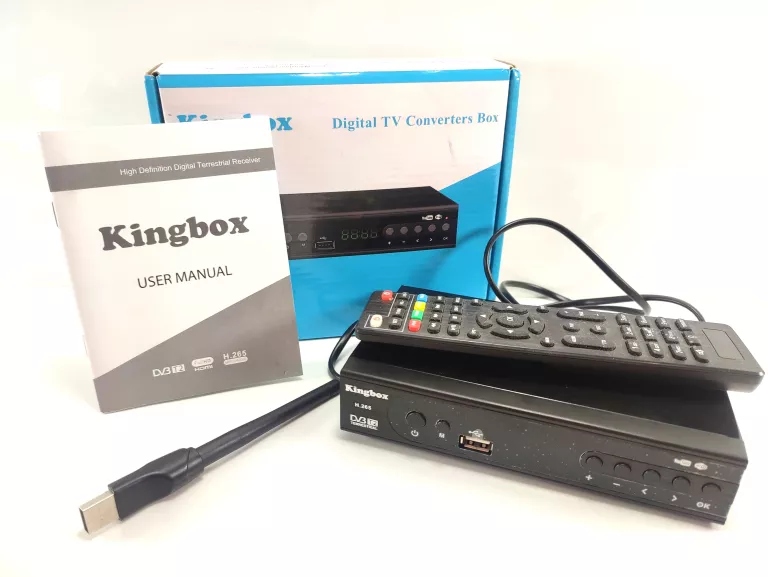DEKODER KINGBOX H.265 DVBT2 - 12619911234 - oficjalne archiwum Allegro