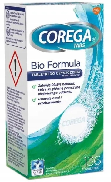 Corega Tabs, Bio Formuła, 136 tabletek - 13098258976 - oficjalne ...