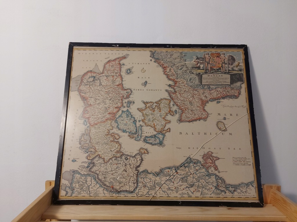 MAPA KRÓLESTWA DANI REPLIKA BAROK - 14080213429 - oficjalne archiwum Allegro