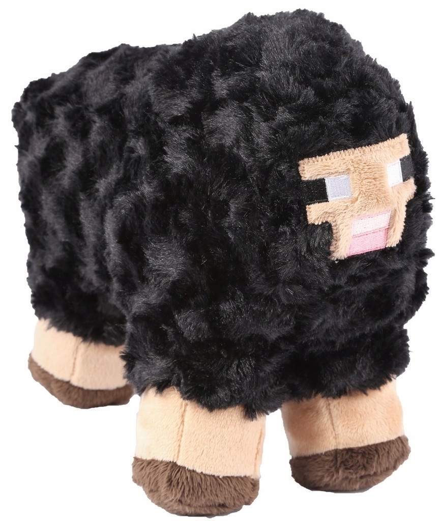 MINECRAFT CZARNA OWCA PLUSZAK MASKOTKA OWIECZKA - 10232271693 ...