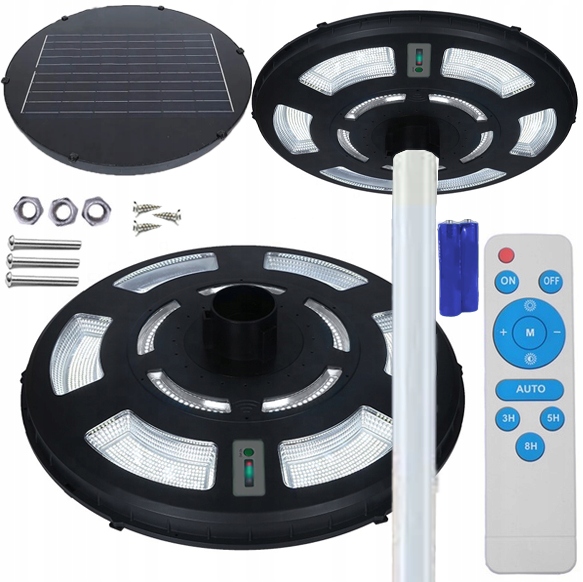 MOCNA LAMPA SOLARNA LED ULICZNA UFO PILOT 800W - 13926907404 - oficjalne archiwum Allegro