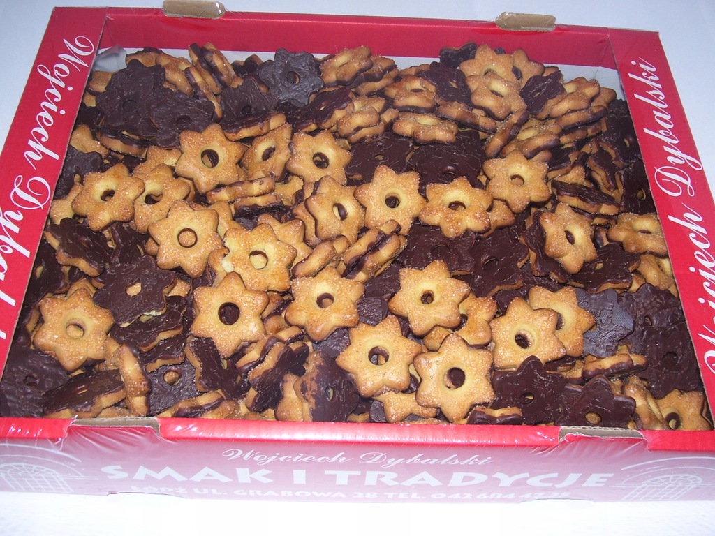 Ciastka kruche, herbatniki gwiazdki, Dybalski 2 kg - 13666409631 ...