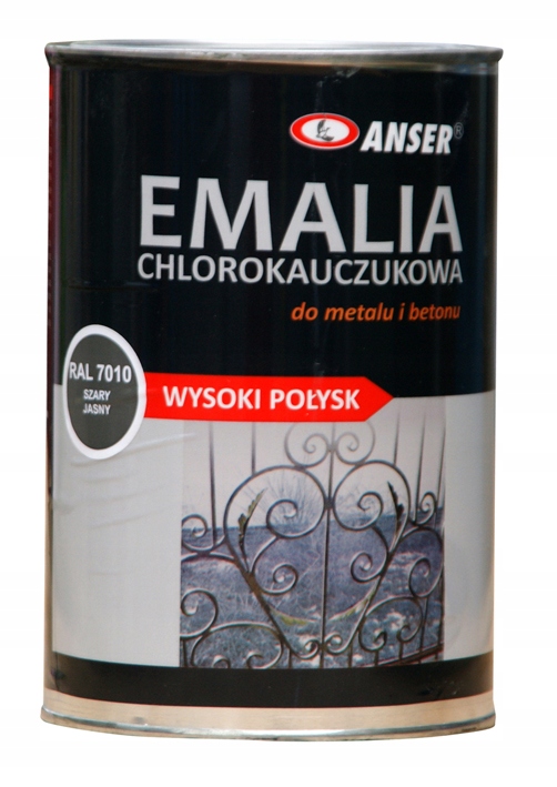 Emalia Farba Chlorokauczukowa do metalu betonu 1L - 12672357290 ...