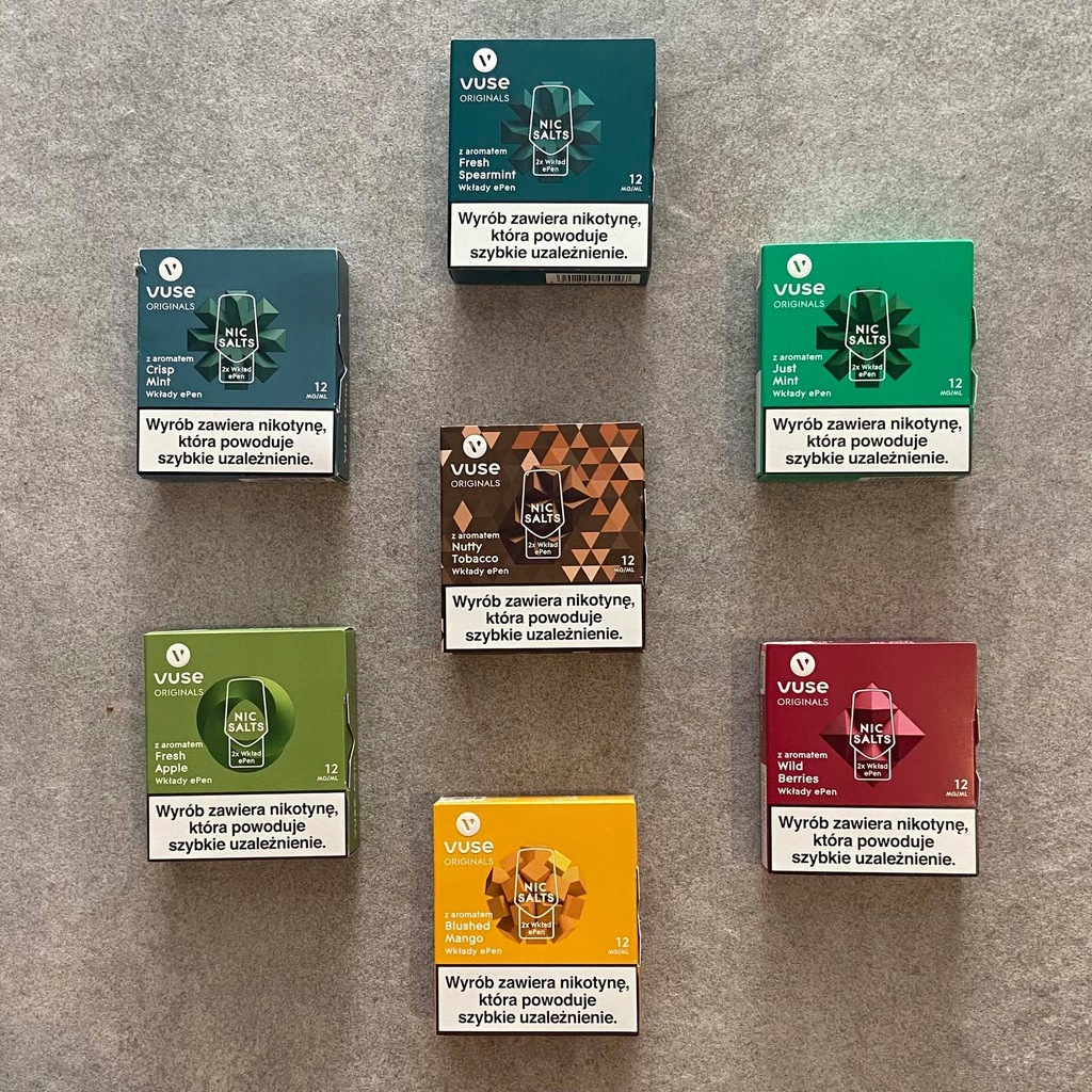 Wkłady do urządzenia Vuse ePen 3 / Vype - 11747919566 - oficjalne ...