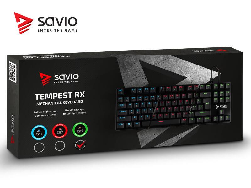 Купить Игровая клавиатура Savio Tempest RX Outemu Brown: отзывы, фото и ...