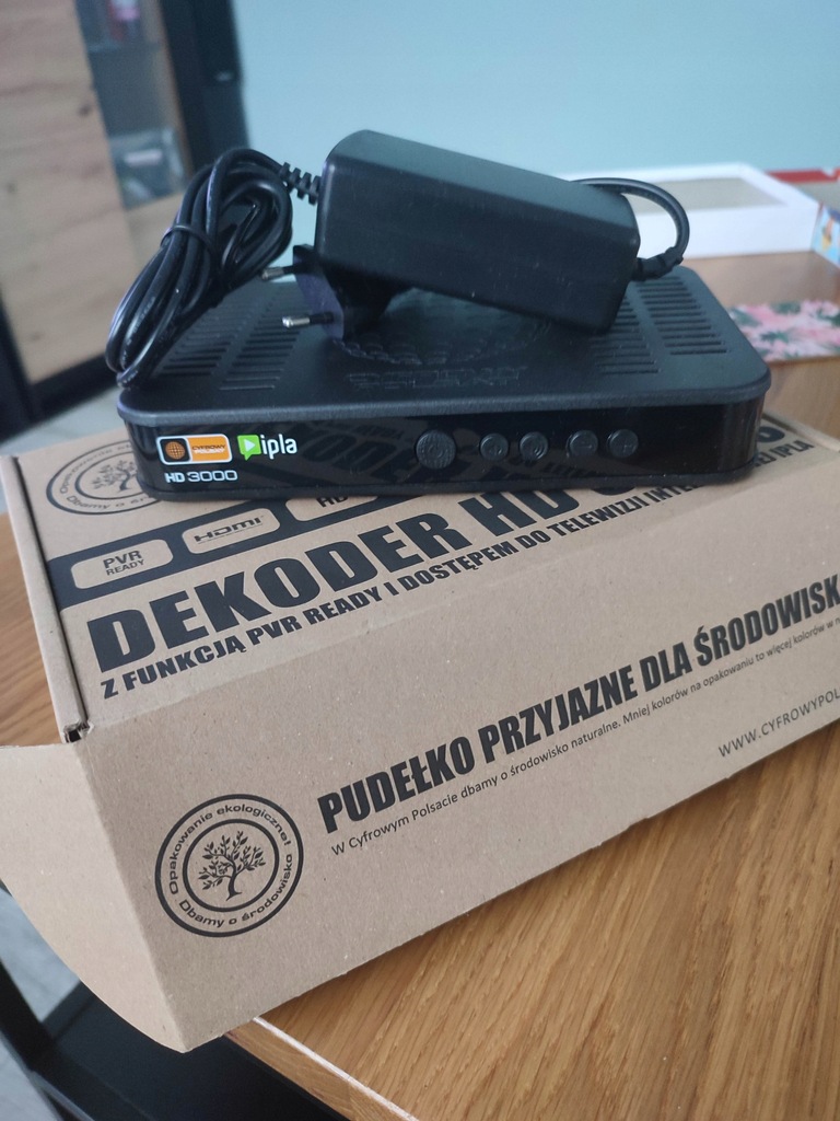 Dekoder HD 3000 Cyfrowy Polsat + zasilacz - 13002446574 - oficjalne archiwum Allegro