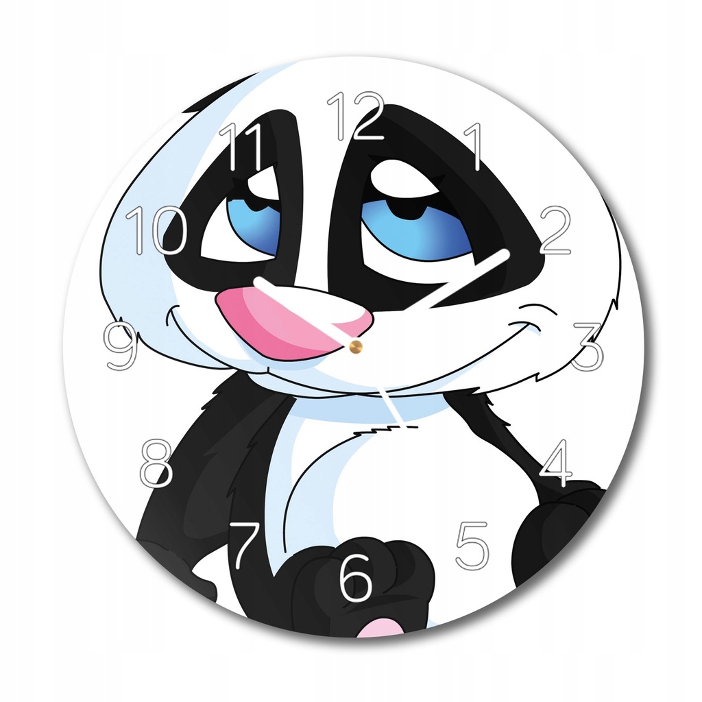 Miś panda bajka ze zdjęciem foto-zegar fi 30 okrąg - 12083124389 ...