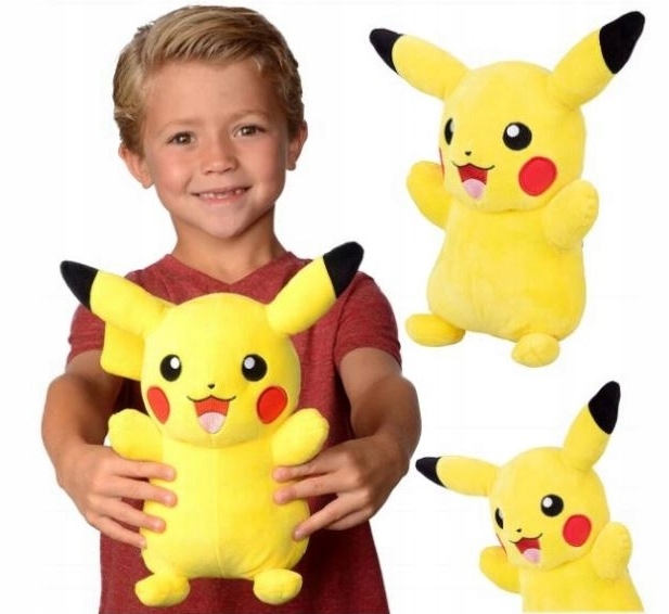 MASKOTKA PIKACHU PIKACZU PLUSZAK POKEMON 25CM XL - 14373310245 ...