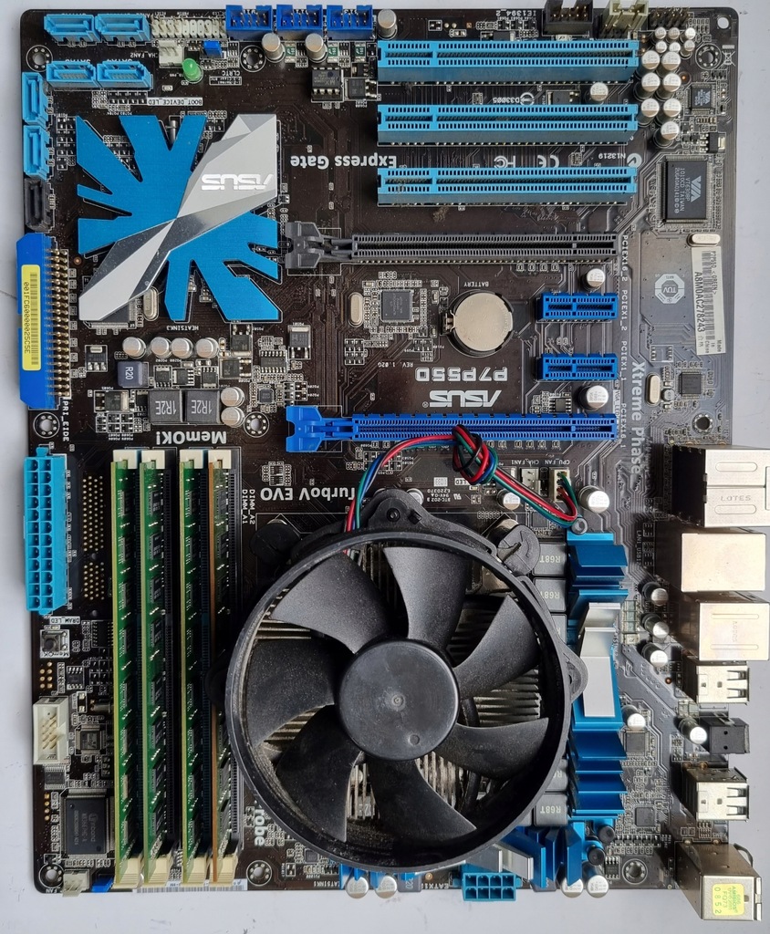 Płyta główna ASUS P7P55D LGA1156 i7 860 8GB RAM - 13718541241 ...