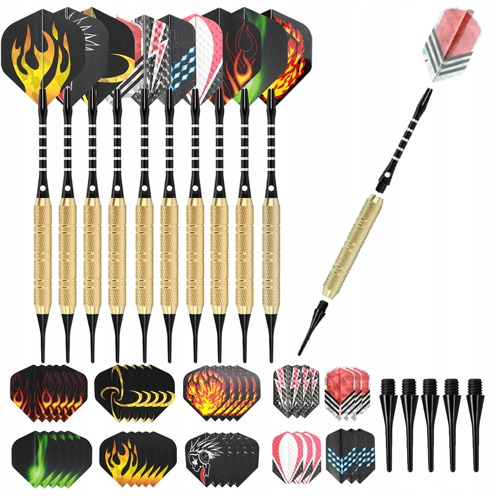 12 SZT PROFESJONALNE RZUTKI LOTKI DART RYCERSKIE - 13707515436 ...