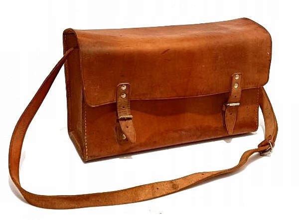 SKÓRZANA TORBA MONTERSKA Z GRUBEJ SKÓRY NATURALNEJ PRL - 14878145303 ...