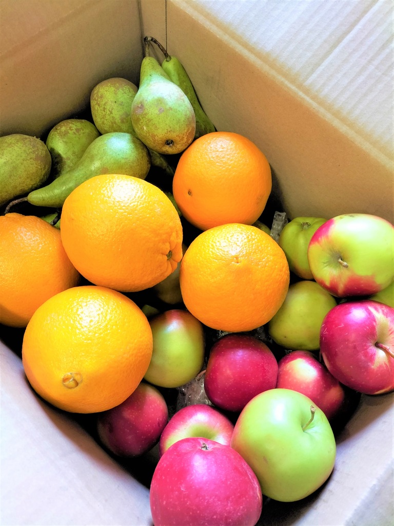 ZDROWY BOX- mix jabłka, gruszka , pomarańcze - 9kg - 12994161355 ...
